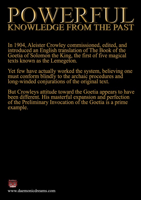 The Book of the Goetia of Solomon the King (E-Book) - Dæmonic Dreams ...